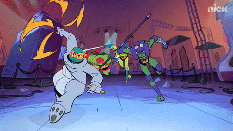 Ninja Turtles Running GIF by Teenage Mutant Ninja Turtles - Find ...