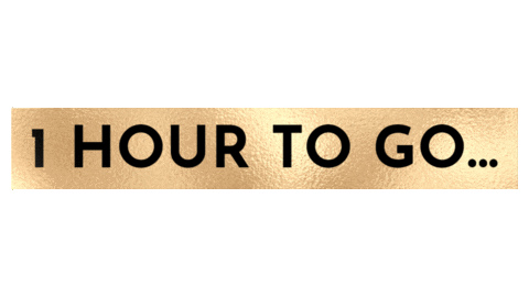 Countdown 1 Hour To Go Sticker by Ingrid Arna for iOS & Android | GIPHY