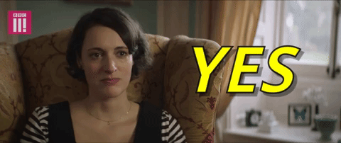 Phoebe Waller-Bridge Yes GIF by BBC Three - Find & Share on GIPHY