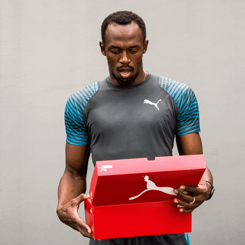 Happy Usain Bolt GIF by PUMA - Find & Share on GIPHY