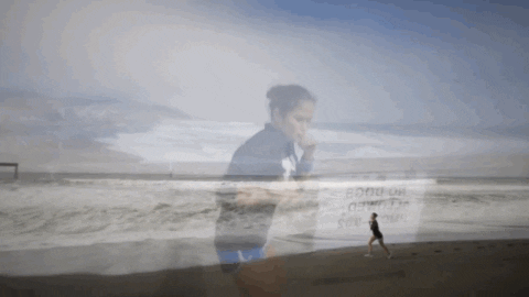 Beach Running GIF by Yevbel - Find & Share on GIPHY