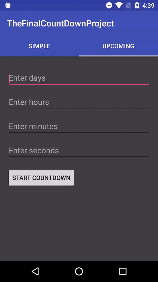 GitHub - drehdantas/TheFinalCountDownProject: Android project example for a progressbar like a ...