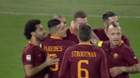 Group Hug Football GIF by AS Roma - Find & Share on GIPHY