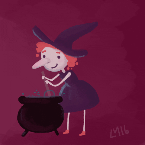 Halloween Witch GIF by Leannimator - Find & Share on GIPHY