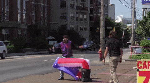 Inflatable Man GIF by The Ed Bassmaster Show - Find & Share on GIPHY