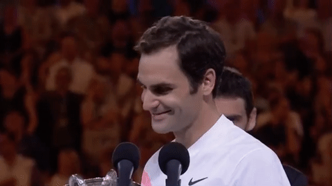 Roger Federer Tennis GIF by Australian Open - Find & Share on GIPHY