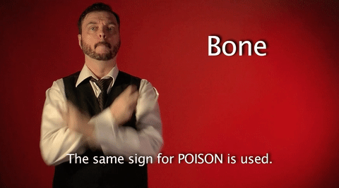Sign Language Bone GIF by Sign with Robert - Find & Share on GIPHY