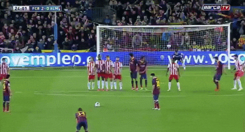 Messi Vs Neymar Free Kick GIFs Barca Images GIF