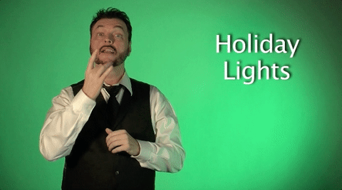 Sign Language Holiday Lights GIF by Sign with Robert - Find & Share on ...