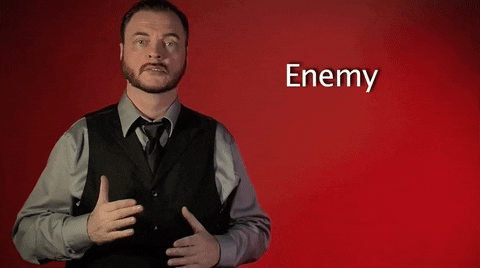 Sign Language Enemy GIF by Sign with Robert - Find & Share on GIPHY