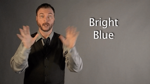 Bright Blue Asl GIF by Sign with Robert - Find & Share on GIPHY