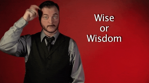 Sign Language Wise Or Wisdom GIF by Sign with Robert - Find & Share on ...