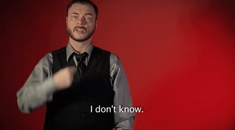 I Dont Know Sign Language GIF by Sign with Robert - Find & Share on GIPHY