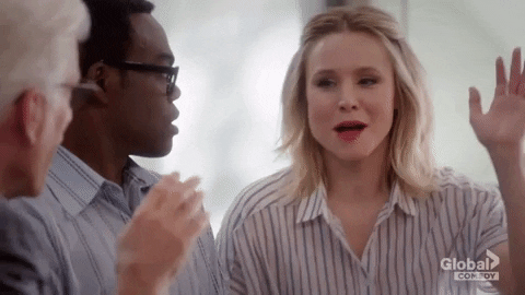 High Five Kristen Bell GIF by globaltv - Find & Share on GIPHY