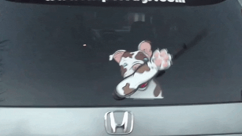 Dog Waving GIF by WiperTags - Find & Share on GIPHY