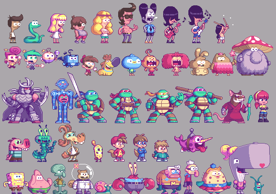 Pixel Nickelodeon GIF by Paul Robertson - Find & Share on GIPHY