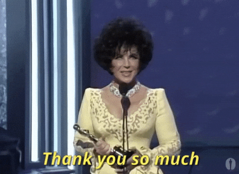 Thank You So Much Oscars 1993 GIF by The Academy Awards - Find & Share ...