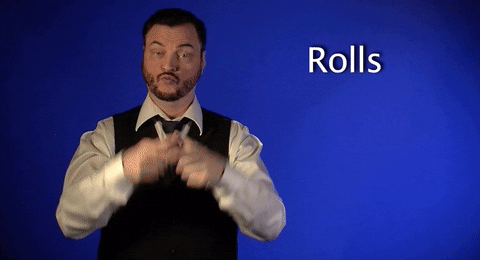 Sign Language Rolls GIF by Sign with Robert - Find & Share on GIPHY