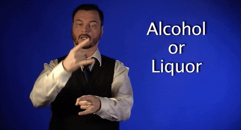 Alcohol Or Liquor Asl GIF by Sign with Robert - Find & Share on GIPHY