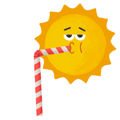 Summer Drinking Sticker by Mauro Gatti for iOS & Android | GIPHY