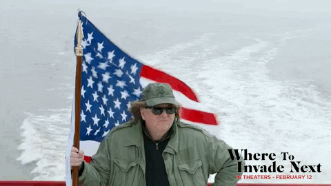 Michael Moore America GIF by Michael Moore's WHERE TO INVADE NEXT ...