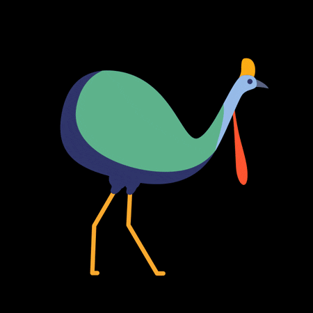 Bird Walking GIF by Shin0Kim - Find & Share on GIPHY