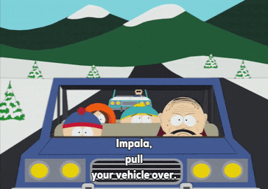 Pulling Over Eric Cartman GIF by South Park - Find & Share on GIPHY