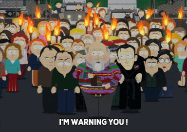 Angry Crowd GIF by South Park - Find & Share on GIPHY