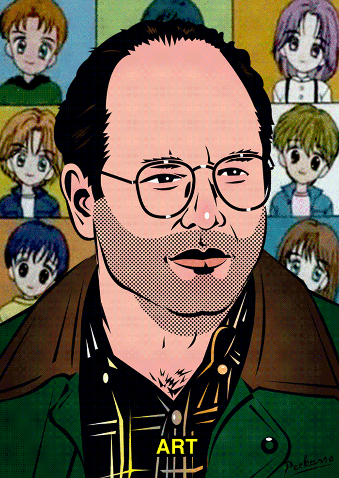 George Costanza Art GIF by PEEKASSO - Find & Share on GIPHY