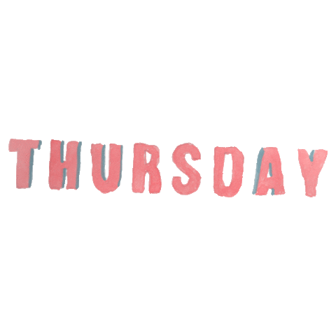 Thursday Animated Text Sticker by leeamerica for iOS & Android | GIPHY