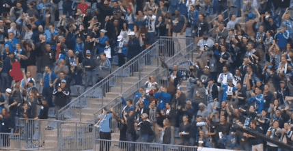 Fans Cheering GIF by Philadelphia Union - Find & Share on GIPHY