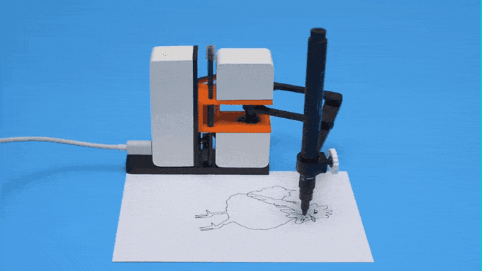 Robot Drawing Line-Us GIF by Product Hunt - Find & Share on GIPHY
