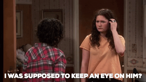 I Was Supposed To Keep An Eye On Him GIF by Roseanne - Find & Share on ...