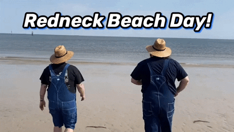 Beach Day Redneck GIF by Sound FX - Find & Share on GIPHY