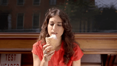 Ice Cream Eating GIF by GirlNightStand - Find & Share on GIPHY
