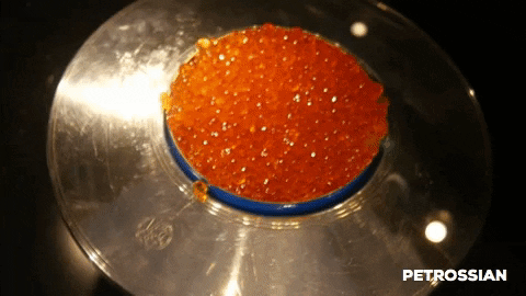 Salmon Roe Love GIF by Petrossian - Find & Share on GIPHY