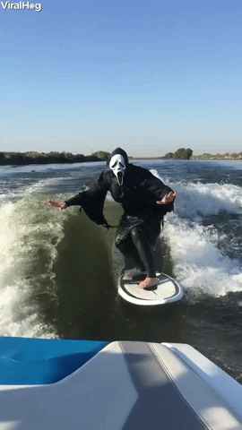 Scream Surfing GIF by ViralHog - Find & Share on GIPHY