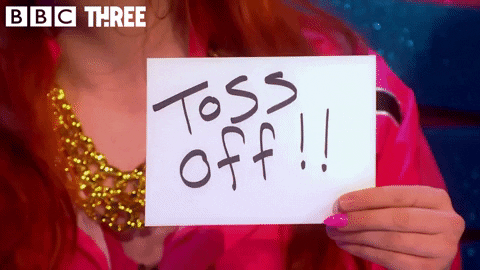 Toss Off Series 2 GIF by BBC Three - Find & Share on GIPHY