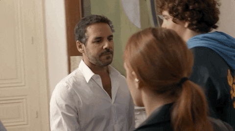 Akward Hello GIF by Un si grand soleil - Find & Share on GIPHY