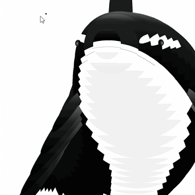 Orca Whale Follows Your Mouse