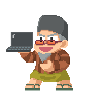 Old Man Pixel Sticker by psjati for iOS & Android | GIPHY