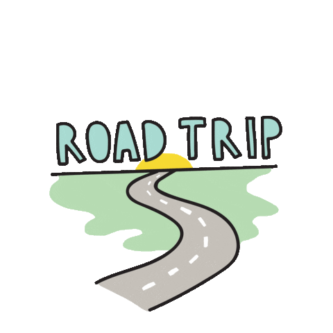 Road Trip Car Sticker by Giobi for iOS & Android | GIPHY