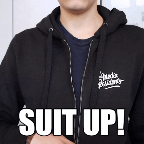 Hoodie Suit Up GIF by Media Residents - Find & Share on GIPHY