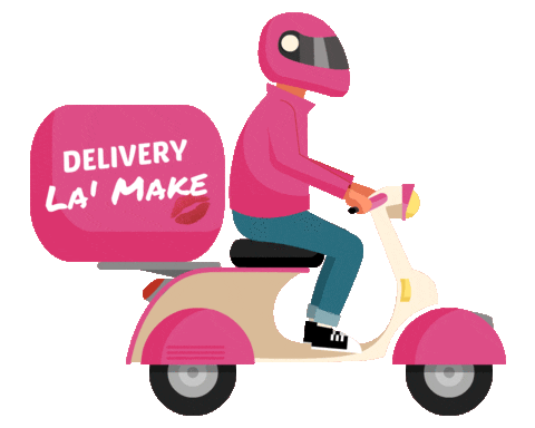 Moto Delivery Sticker by La Make for iOS & Android | GIPHY