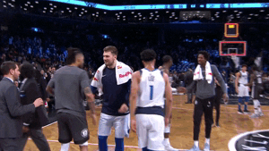 Kristaps Porzingis Hug GIF by NBA - Find & Share on GIPHY