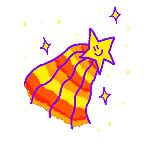 Happy Shooting Star Sticker by megan motown for iOS & Android | GIPHY
