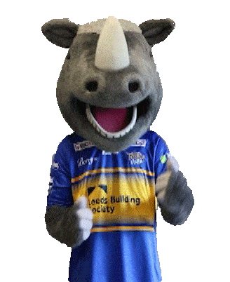 Happy Rugby League Sticker by Leeds Rhinos for iOS & Android | GIPHY