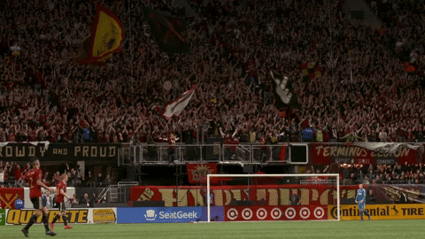 Excited Football GIF by Atlanta United - Find & Share on GIPHY