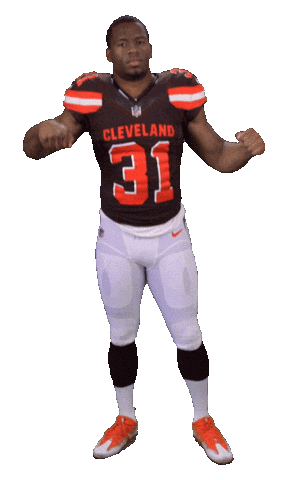 Nick Chubb Football Sticker by NFL for iOS & Android | GIPHY