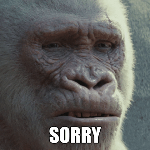 Sorry Gorilla GIF by Warner Bros. Deutschland - Find & Share on GIPHY